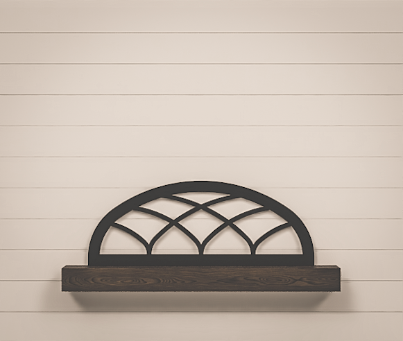 Arched Window Frame - Half Arch Window - 15x40 – Custom Cut By Design