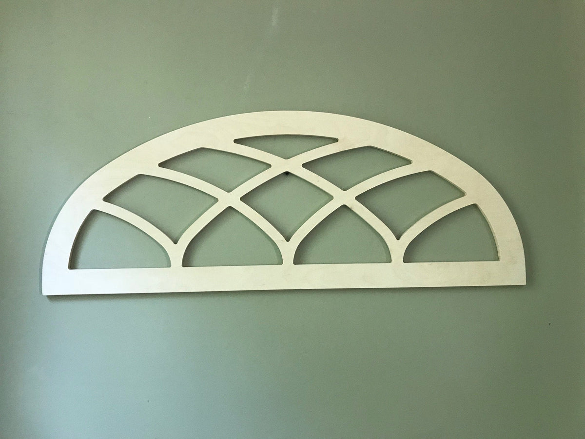 Arched Window Frame - Half Arch Window - 15x40 – Custom Cut By Design